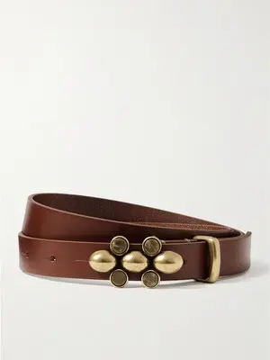 Isabel Marant Valdez Embellished Leather Belt - Brown