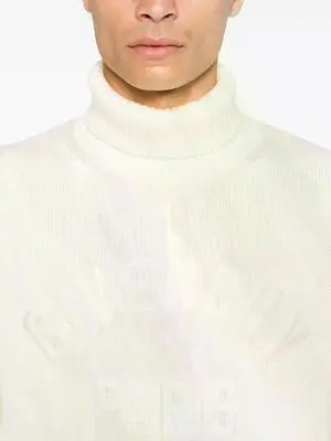 Givenchy Paris Turtleneck Sweater - Neutrals