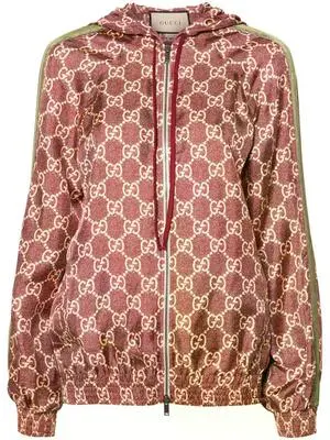 Gucci Gg Supreme Silk Jacket - Red