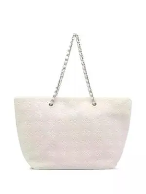 Tory Burch Ella Chain-trimmed Textured Tote Bag