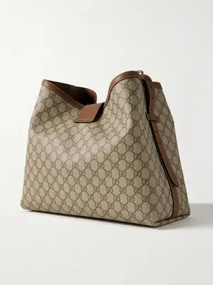 Gucci Padlock Large Leather-trimmed Printed Coated-canvas Shoulder Bag