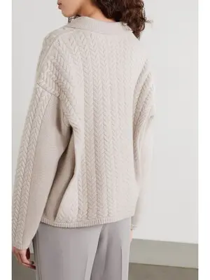 Le Kasha Bilbao Cable-knit Cashmere Cardigan