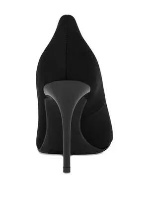 Moschino Logo-print Stiletto Pumps - Black