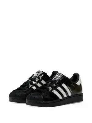 Adidas Superstar Shell-toe Logo Sneakers - Black