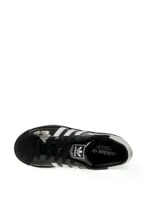 Adidas Superstar Shell-toe Logo Sneakers - Black