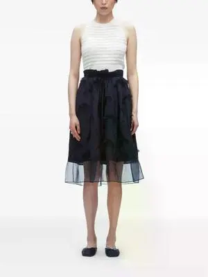 3.1 Phillip Lim Embroidered Layered Midi Skirt