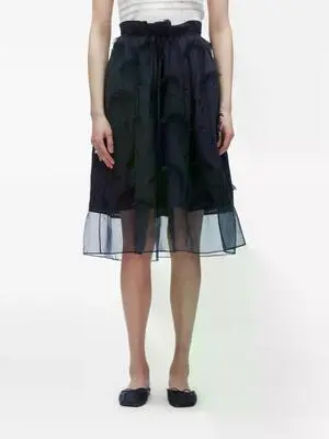 3.1 Phillip Lim Embroidered Layered Midi Skirt