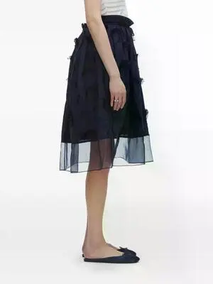 3.1 Phillip Lim Embroidered Layered Midi Skirt
