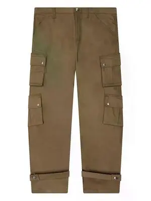 Rhude Button-fastening Cargo Trousers - Brown