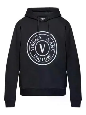 Versace Logo-detail Hoodie - Black