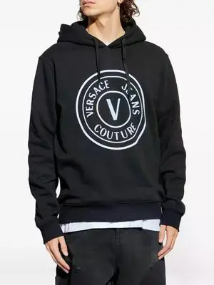 Versace Logo-detail Hoodie - Black