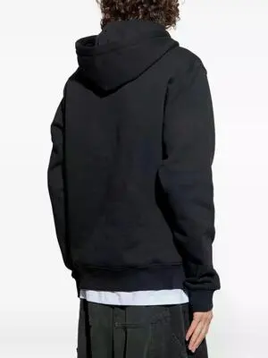 Versace Logo-detail Hoodie - Black