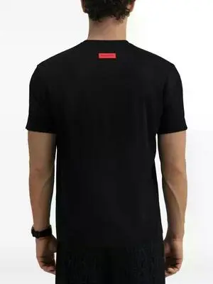 DOMAINE DES ARTISTES Short-sleeve Crew-neck T-shirt - Black