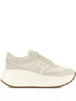 Hogan H696 Chunky Runner Sneakers - Neutrals