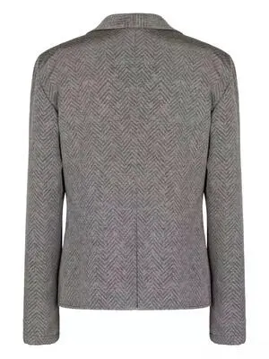 Emporio Armani Herringbone Double-breasted Jacket