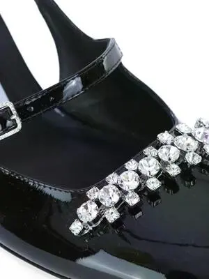 JIMMY CHOO 85mm Belinda Crystal-embellished Slingback Pumps