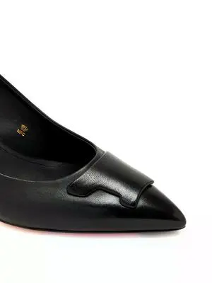 Santoni 65mm Slingback Leather Pumps