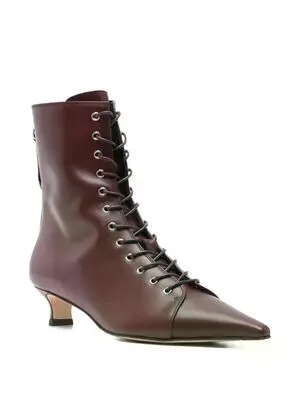 AeydĒ 40mm Lace-up Pointed-toe Boots