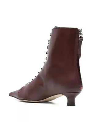 AeydĒ 40mm Lace-up Pointed-toe Boots