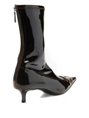 DIESEL® 45mm D-venus Patent-leather Boots - Black