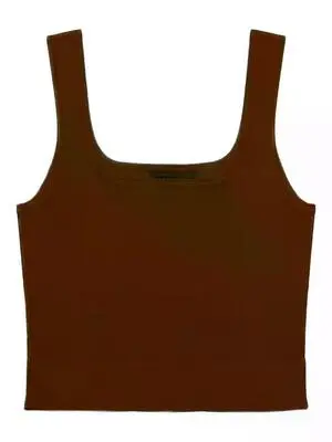 Simkhai Uri Square-neck Ribbed Top - Brown