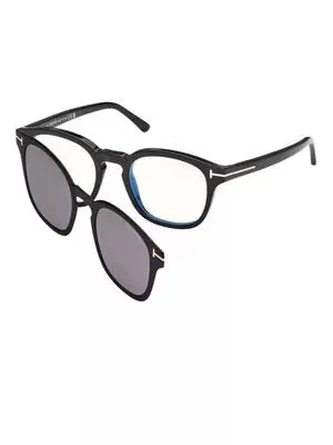 TOM FORD Clip-on Round-frame Glasses