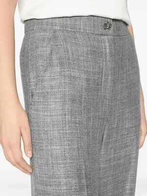 GENNY Crown-plaque Wide-leg Trousers