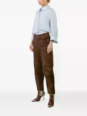 Simkhai Waldon Leather Panel Trousers