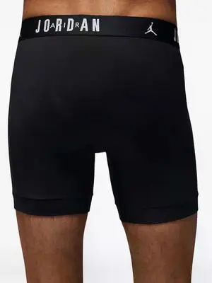 JORDAN Logo-waistband Boxers - Black
