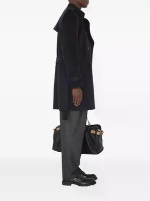 Burberry Belted Trench Coat - Blue