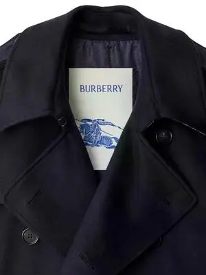 Burberry Belted Trench Coat - Blue