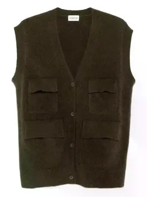 P.a.r.o.s.h Sleeveless Wool Cardigan