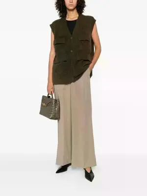 P.a.r.o.s.h Sleeveless Wool Cardigan