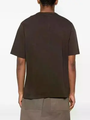 Rick Owens Short-sleeved Organic-cotton T-shirt - Brown