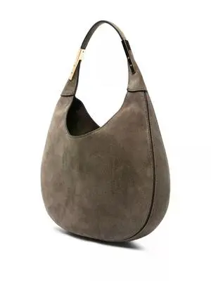 Savette Small Florence Suede Shoulder Bag - Grey