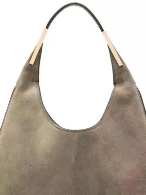 Savette Small Florence Suede Shoulder Bag - Grey