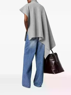 Stella McCartney Ribbed Turtleneck Poncho