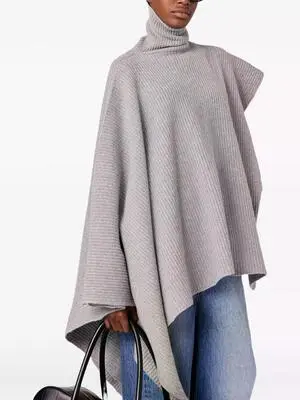 Stella McCartney Ribbed Turtleneck Poncho