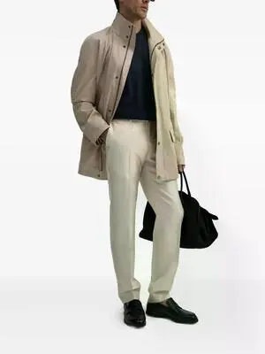 DOMAINE DES ARTISTES High-neck Jacket With Drawstring - Neutrals