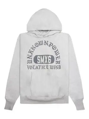 SAINT MXXXXXX Arched-logo Hoodie - Grey