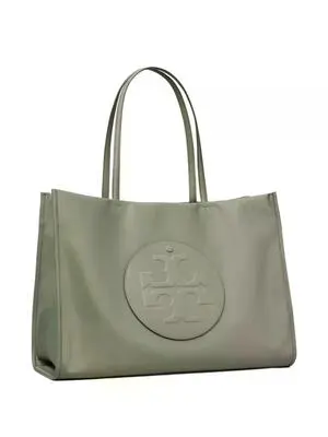 Tory Burch Ella Logo-patch Tote - Green