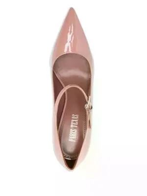 Paris Texas 90mm Lidia Patent Leather Pumps With Ankle Strap - Pink
