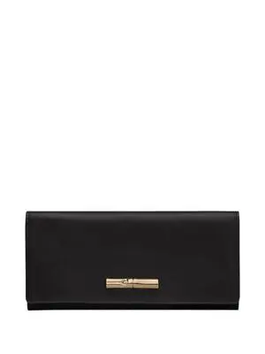 Longchamp Le Roseau Long Continental Wallet - Black
