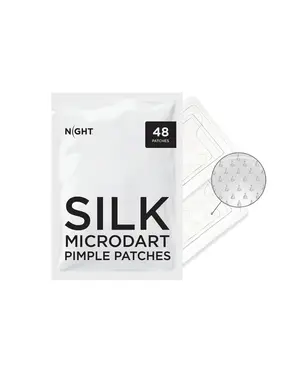 NIGHT Silk + Salicylic Acid Microdart Pimple Patches 48-pack - No Color