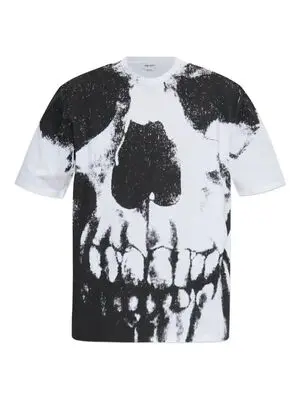 Alexander McQueen Skull-print T-shirt - 0909 - White Black