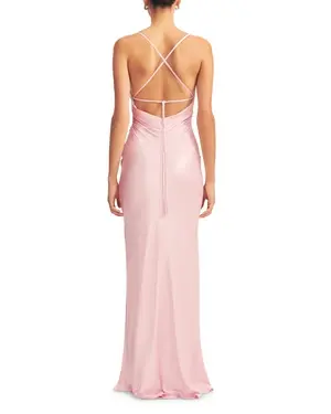 Shona Joy La Lune Lace Up Back Maxi Dress - Blossom