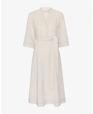 M.M.LAFLEUR Lauleh Everyday Crepe Dress With Topstitch