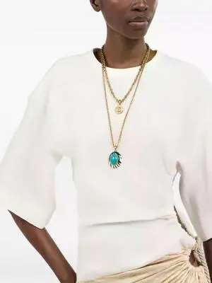 Roberto Cavalli Ray Of Sea-print Rope-chain Necklace