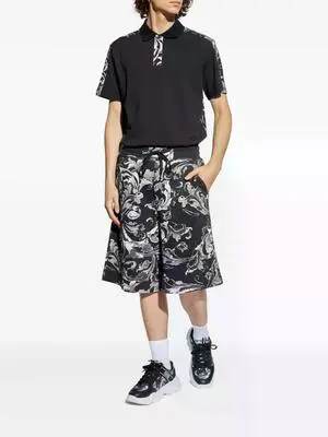 Versace Baroque-print Drawstring Shorts