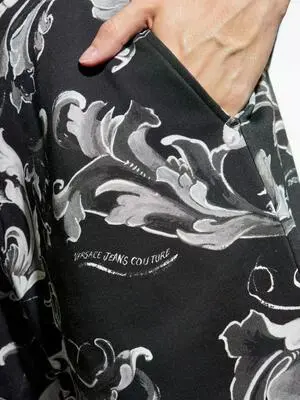 Versace Baroque-print Drawstring Shorts